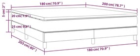 Box spring postel s matrací růžová 180x200 cm samet