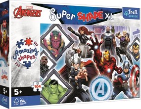 TREFL Super Shape XL Avengers 104 dílků