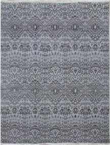 Ručne viazaný kusový koberec Diamond DC-EKT L silver / black, 305x425, šedá, chodba / predsieň, Diamond Carpets India