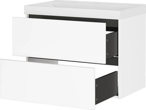 Bílá matná závěsná skříňka pod umyvadlo 81x65 cm Bodera – Germania