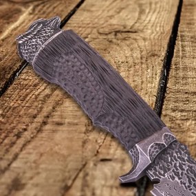 KnifeBoss lovecký damaškový nůž Owl VG-10