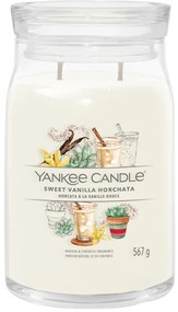 Yankee Candle – Signature svíčka Sweet Vanilla Horchata (Sladký vanilkový nápoj horchata) Velikost: velká 567 g