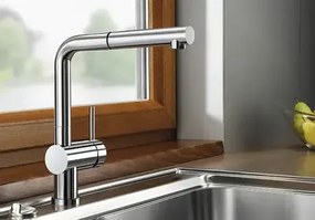 Blanco Linus S - Dřezová baterie s výsuvnou koncovkou chrom