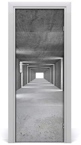 Samolepící fototapeta na dveře Betonový tunel 75x205 cm