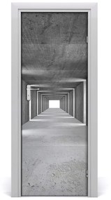 Samolepící fototapeta na dveře Betonový tunel 95x205 cm