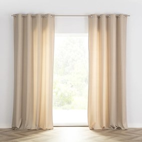 Hotový závěs BASIC na kroužcích 140x280cm kremový