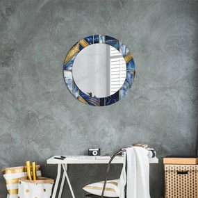 Kulaté dekorativní zrcadlo Moderní mramor fi 60 cm