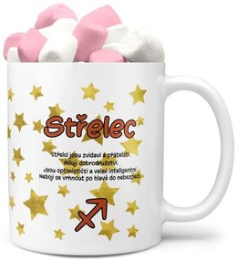 Hrnek Znamení pro děti -  Střelec (23.11. - 21.12.) (Náplň hrníčku: Marshmallow)