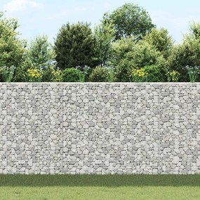 Gabionové vyvýšené záhony 3 ks 30 x 30 x 200 cm železo 151251