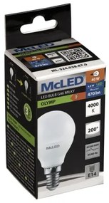 LED žárovka E14 McLED 4,8W (40W) neutrální bílá (4000K) ML-324.038.87.0