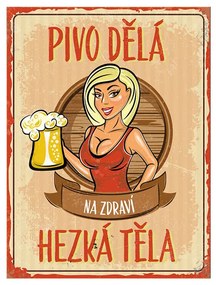 Retro plechové cedule Plechová cedule Na zdraví BU30016