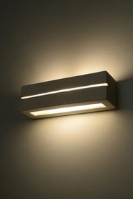 Nástěnné keramické svítidlo SOLLUX Vega line E27 1x60W bez zdroje SL.0231 bílá