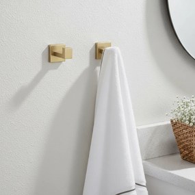 Rea Rio, sada koupelnových doplňků (4 kusy), zlatá matná, REA-05013
