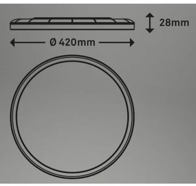 Briloner 7080-015 - LED Stmívatelné svítidlo SLIM LED/22W/230V 2700-6500K + DO
