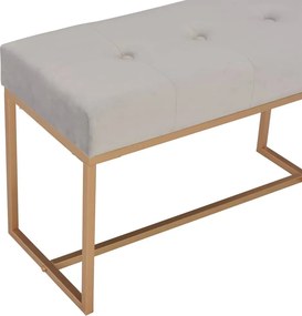 Lavice 80 cm šedá sametová 247558