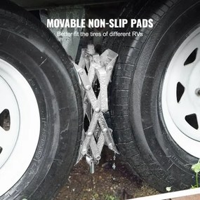 Stabilizátor kola Camper, zakládací klín RV ve tvaru X, vhodný pro 3,8–25,4 cm