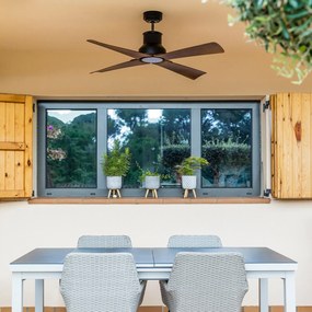FARO 33481 WINCHE, hnědá, stropní ventilátor s DC motorem - FARO