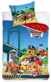 Dětské licenční povlečení Paw Patrol 140x200cm/70x80cm modré