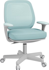Vinsetto Kancelářská židle, ergonomická psací židle s otočnou funkcí, výškově nastavitelná, 55 x 48 x 82,5-94,5 cm, zelená