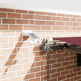 Automatická zatahovací markýza s LED světly hnědá 450 x 300 cm 3310214