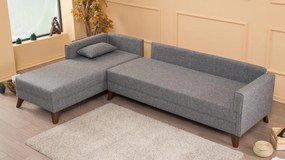 Hanah Home Designová pohovka BELLA šedá levá 275 cm 825BLC1503