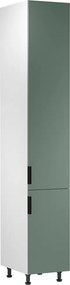 SORENTO jv | vysoká skříňka D40SPWN potravinová s policemi | 40 cm | PRAVÁ | bílá/zelená