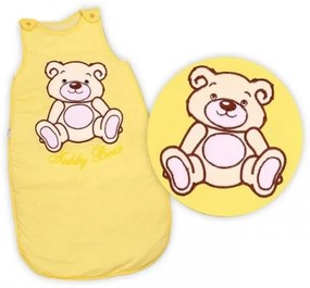 Spací vak Teddy Bear Baby Nellys - žlutý, krémový vel. 0+