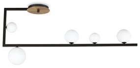 Ideal Lux 273631 BIRDS stropní svítidlo 5xG9 černá, mosaz, bílá Stropní svítidla a stropnice