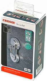 Ridder Vacuum doplňky Držák sprchy dvojitý - chrom - š. 63 mm, v. 146 mm, hl. 60 mm 12080000
