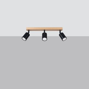 Sollux Lighting Stropní svítidlo VERDO 3L černé