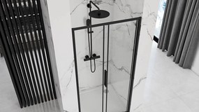 Rea - Posuvné sprchové dveře Rapid Slide 150cm, černá, REA-K6405