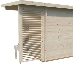 Sauna PALMAKO SANNA 4,1 m² outdoor Barva: Tmavě-šedá + bílá