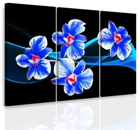 Vícedílný obraz - Orchidej na vlnách