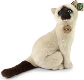 RAPPA Plyšová siamská kočka 30 cm / ECO-FRIENDLY / od 0 měsíců