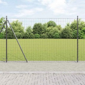 Evropský plot s betonovou základnou 10 x 1,4 m Šedá Síťovina 3350920