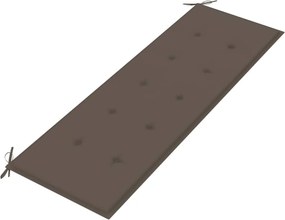 Lavice Batavia s Taupe poduškou 150 cm masivní teakové dřevo 3100834