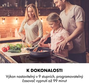 Klarstein Delicatessa 60 Prime, indukční varná deska, 7000 W, 4 zóny, časovač, černá