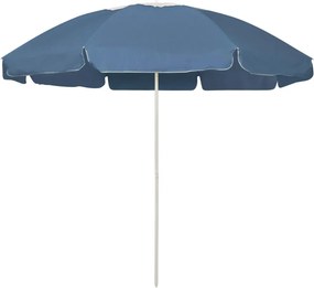 Plážový slunečník modrý 240 cm 314712