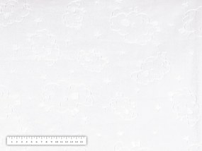 Biante Dětská oboustranná deka Mikroplyš/Polar MIP-001 Beránci - bílá 75x100 cm