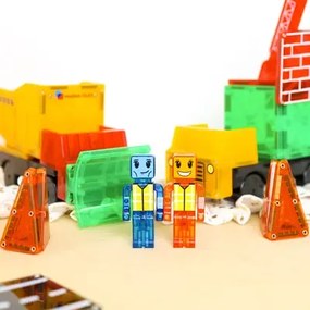MAGNA-TILES Stavebnice Builder XL Trucks / Magnetická stavebnice / 50