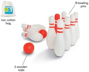 Bowling - červená & bílá