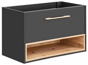 Koupelnová skříňka BORNEO 821, pod umyvadlo 80 umyvadlo ANO (CFP LAVA 80D)