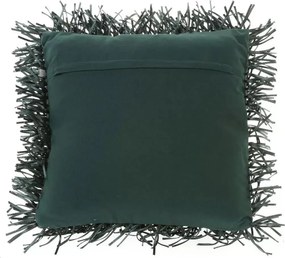 Zelený střapatý polštář s výplní Anjela green - 40*40cm