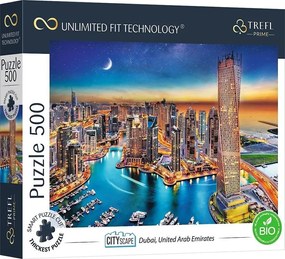 Puzzle trefl puzzle uft cityscape: dubai, spojené arabské emiráty 500 dílků