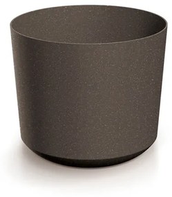 PROSPERPLAST Květináč - TUBO Eco Wood Průměr: 19,8 cm, Barva: kávová