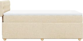 Box spring postel s matrací krémová 80 x 200 cm textil 3286519