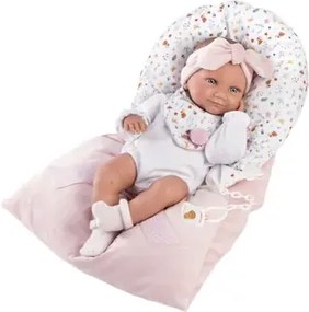 Llorens 73901 NEW BORN HOLČIČKA - realistická panenka miminko s celovi