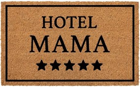 Hnědá kokosová rohožka Mama Hotel - 75*45*1 cm