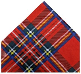 Textilní utěrka/napron červená káry 3 ks
