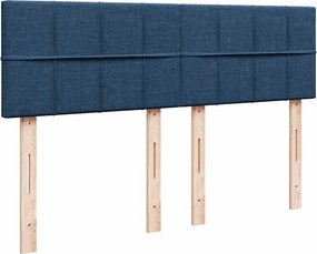 Box spring postel s matrací modrá 140x200 cm textil 3287485